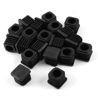 20mm x 20mm Furniture Fittings Black Square Tube Inserts 20 Pcs - Bed ...
