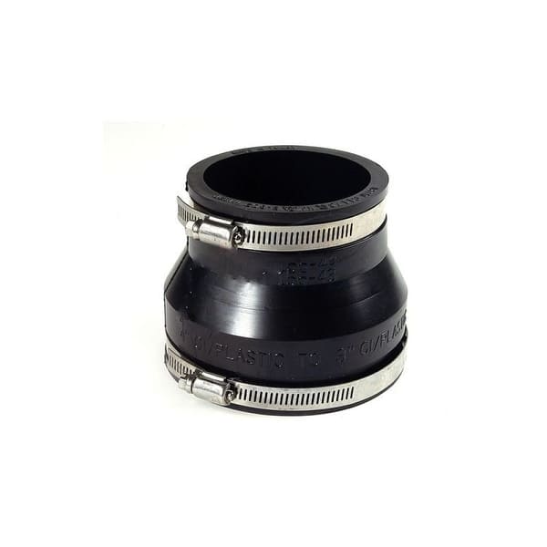 6 in. Black Rubber Flexible Coupling - Bed Bath & Beyond - 39110241