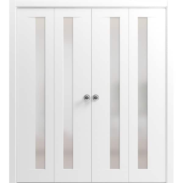 Sliding Closet Double Bi-fold Doors | Planum 0660 Painted White with ...