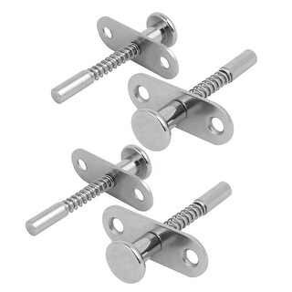 4pcs Crib Stainless Steel Spring Quick Release Lock Pin 6mm Dia w Plate ...