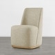 Spruce & Spring Brian Modern Dining Chairs with Casters&Wood Base Set ...