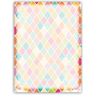 Stonehouse Collection - Colorful Distressed Diamond Pattern Stationery ...