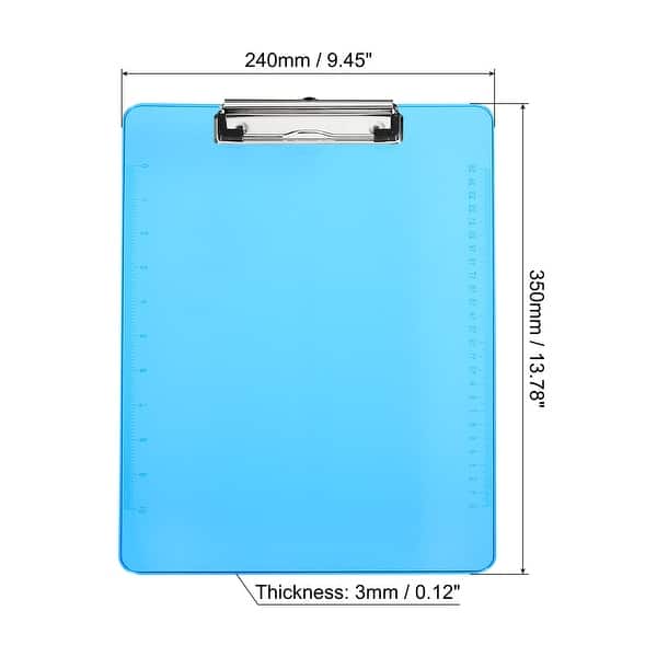 Clipboards Hardboard Low Profile Clip 9.5x13.8 Inch FC Letter Size ...