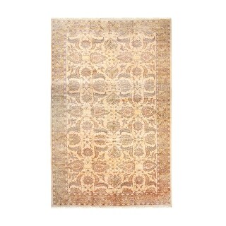 Beige Hand Knotted Wool Classic Agra Rug, 14'10 x 23'6, soft elegant ...