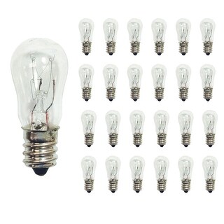 Bulbrite Pack of (25) 6 Watt Dimmable S6 Incandescent Light Bulbs with ...