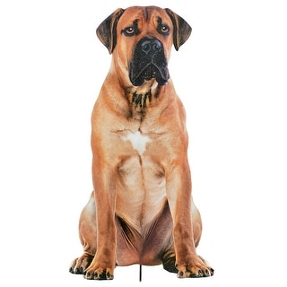 Realistic Mastiff Outdoor Garden Stake - 12 x 27.5 x 0.25 - Bed Bath ...