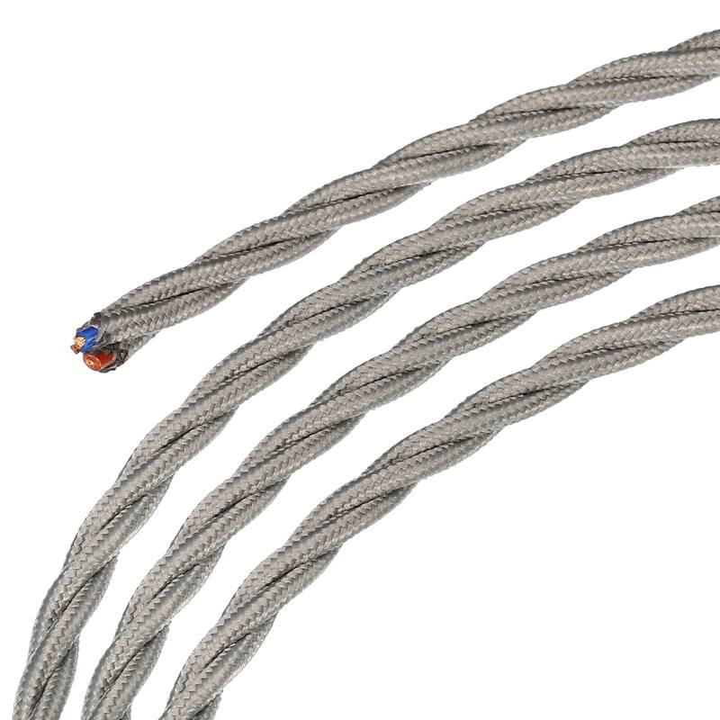 Twisted Cloth Covered Wire 3 Core 18AWG 3.0m/9.84ft,Electrical Cable ...