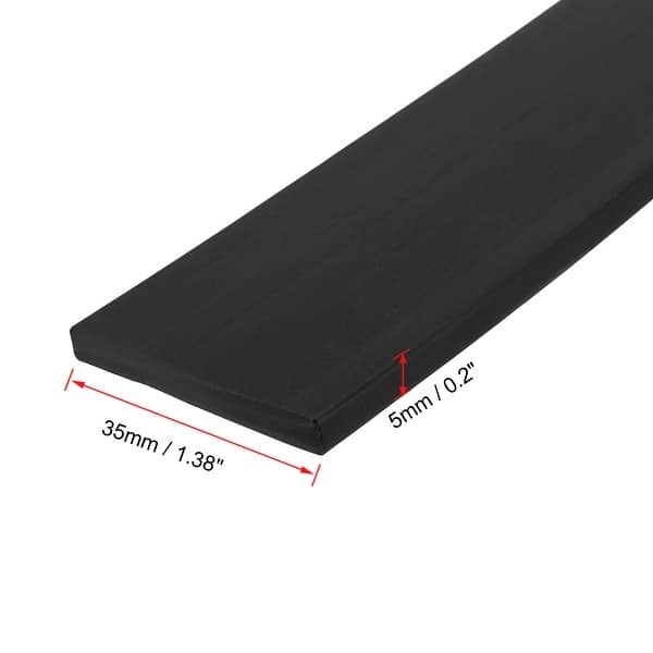 Solid Rectangle Rubber Seal Strip 35mm Wide 5mm Thick, 5 Meters Long ...