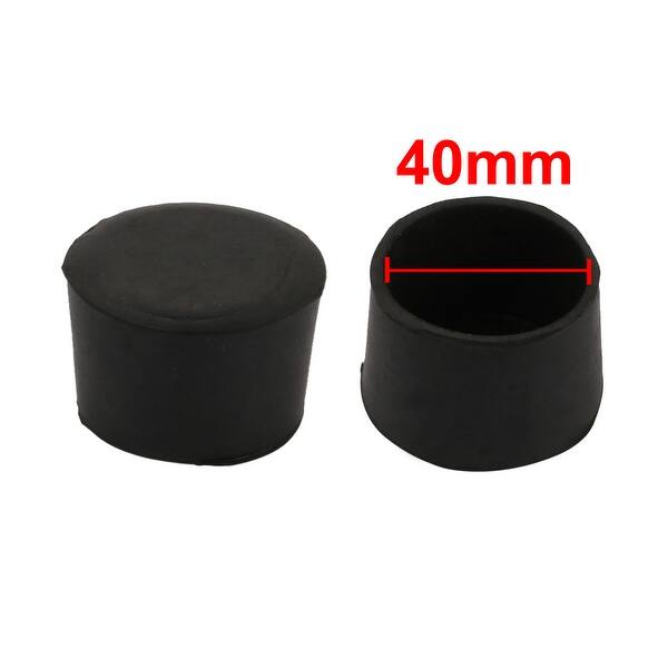 8pcs Furniture Desk Chair Round Rubber Leg Tip Cap 40mm Inner Diameter ...