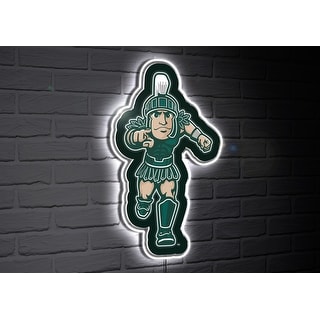 Michigan State University College Mascot Plug-In LED Lighted Sign - Bed ...