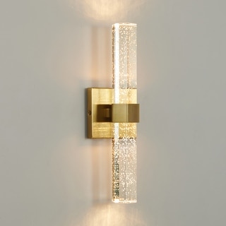 Modern LED Wall Sconce Bathroom Vanity Light Fixtures Crystal - Bed Bath & Beyond - 36992411