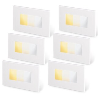 6-Pack 3CCT LED Step Lights, 120V Dimmable Stair Lights - Bed Bath ...