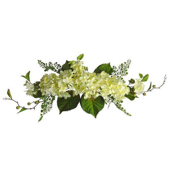 26" Hydrangea Swag - Cream - Faux Hydrangea Wedding - Bed Bath & Beyond ...
