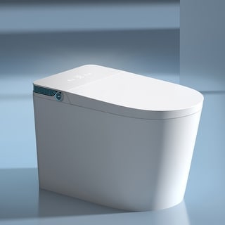 Yulika Luxury Smart Toilet Bidet Toilets with Tank Power Flush Heated ...