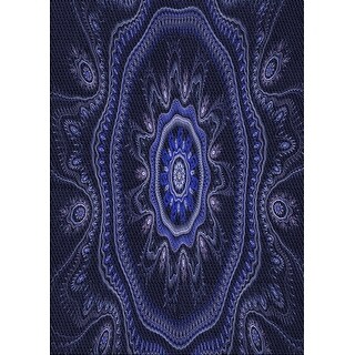 Ahgly Company Machine Washable Transitional Deep Periwinkle Purple Area ...