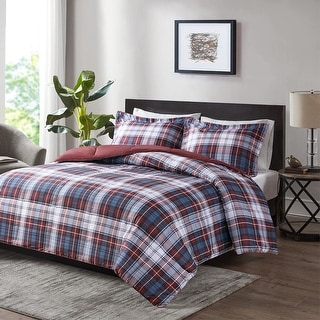 King Plaid Comforter Set Red - Bed Bath & Beyond - 39990614