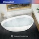Freestanding Oval Shaped Stone Resin Bathtub, Solid Surface Matte White ...