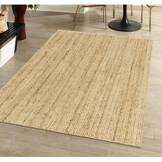 9x12 Feet Ivory Natural Jute Hand-Woven Braided Area Rug - 9' x 12 ...