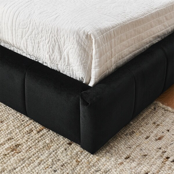 Wolsey tufted low platform bed store