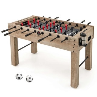 Costway 54 Inches Full Size Foosball Table with Legs 2 Balls & 2 - See ...