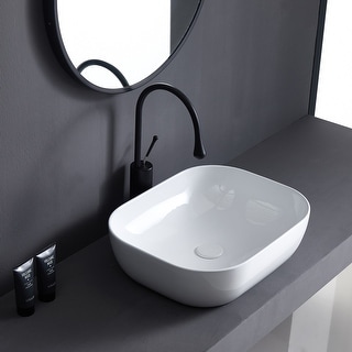 Eridanus 19" x 15" Squircle Modern Bathroom Countertop Vessel Sink ...
