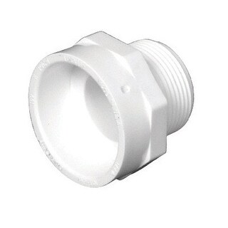Charlotte Pipe & Foundry PVC001091600HA PVC/DWV Male Adapter, 4" - Bed ...