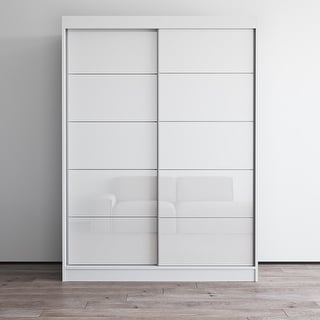 High wardrobe and kitchen cabinet with 2 doors and 3 partitions to ...