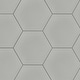 Merola Tile Textile Basic Hex Silver 8-5/8" x 9-7/8" Porcelain Floor ...