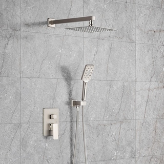 Rainlex Brush Nickel Wall-Mounted Dual Functions Shower System - Bed Bath & Beyond - 32663525