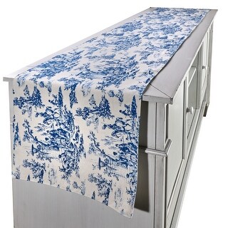 13"X72" Toile Table Runner - Bed Bath & Beyond - 32947352