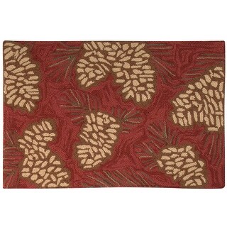 Park Designs Pinecone Indoor Hooked Rug 2'x3' - Bed Bath & Beyond ...