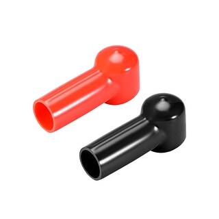 Battery Terminal Insulating Rubber Protector Covers Red Black 1 Pair ...
