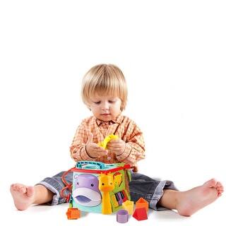 Learning Shape Cognition Hexahedral Box Toy Infant Building Block - Bed ...