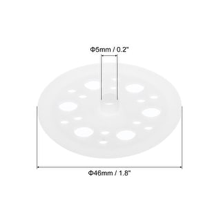 100pcs 46mm Polypropylene Washers Load Spreading Flat Plastic Washers ...
