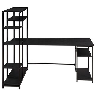 Home Office Computer desk with multiple storage shelves, Modern Large ...
