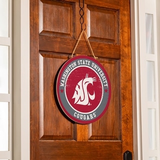 Washington State University Wooden Door Decor Wall Sign - Multi-Color ...