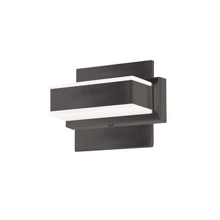 Dainolite Viola 1 Light LED Wall Vanity Light - Matte Black Finish ...