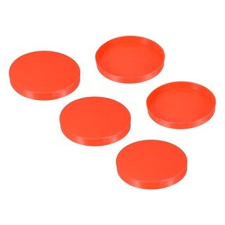 110mm ID Pipe End Caps, 5 Pack Round Tubing Insert Pipe Cover, Red ...