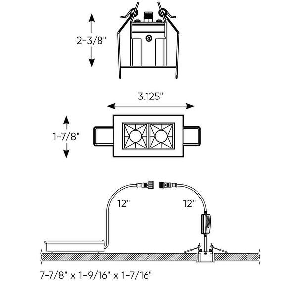 Pinpoint Double Spot Recessed LED Downlight - Bed Bath & Beyond - 36877768