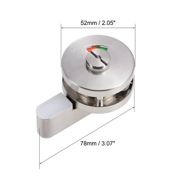 Privacy Indicator Door lock 52mm Dia Stainless Steel for Public Toilet ...