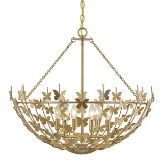 Savoy House 7-4199-6 Birch 6 Light 28" Wide Taper Candle Abstract - Bed ...