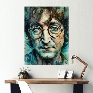 Designart "John Illustration" Celebrity Metal Wall Art - Bed Bath ...
