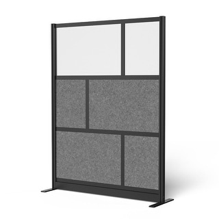 Modular Wall Room Divider System - Black Frame - 53" x 70" Starter Wall ...