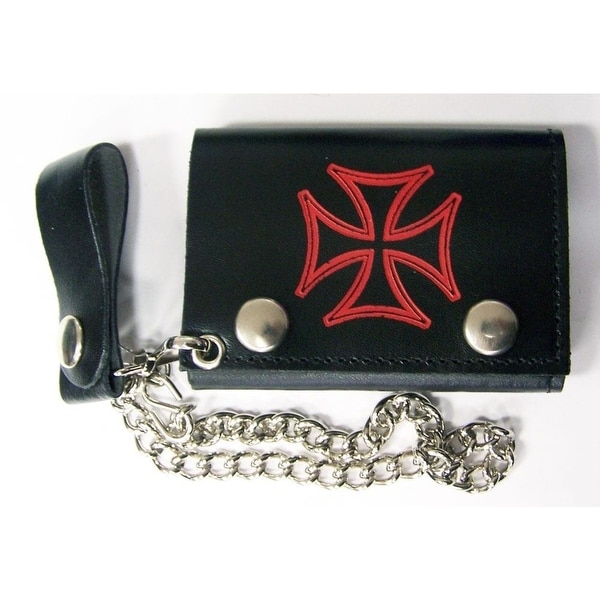 Trifold Leather Biker Wallet With Chain | Paul Smith