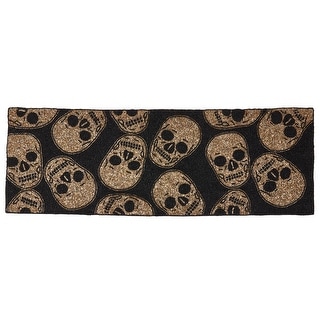 Elegant Beaded Skulls Table Runner - 13"x35" - Bed Bath & Beyond - 37966054