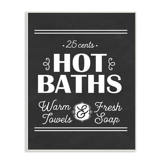 Stupell Hot Baths, Warm Towels, Fresh Soap Wall Plaque Art - Bed Bath ...
