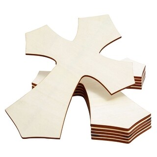 6-Pack Unfinished Wooden Cross Cutouts - Bed Bath & Beyond - 42538002