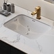 35.4" Farmhouse Floating Bathroom Vanity - Sintered Stone Top with ...
