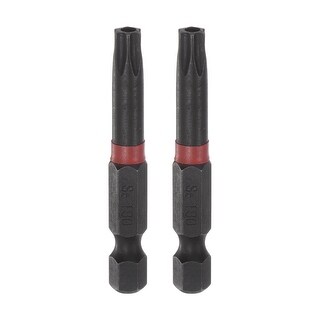 2pcs T30 Magnetic Security Impact Torx Screwdriver Bit 1/4" Hex Shank 2 ...