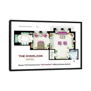 iCanvas "Floorplan of room 236 from THE SHINING" by TV Floorplans ...